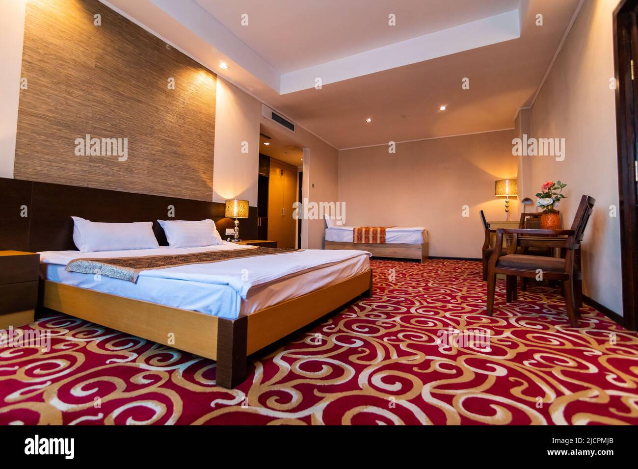 Single Room interior in hotel Stock Photo - Alamy