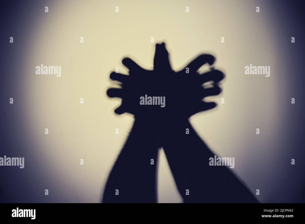 Hand shadow puppet white wall hi-res stock photography and images - Alamy