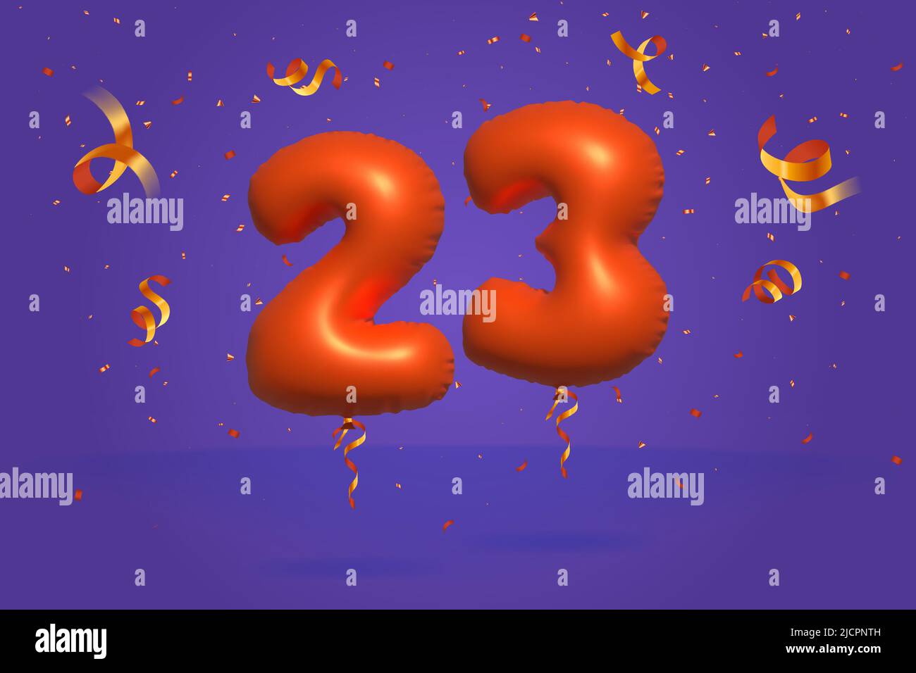 3d number 23 hi-res stock photography and images - Alamy