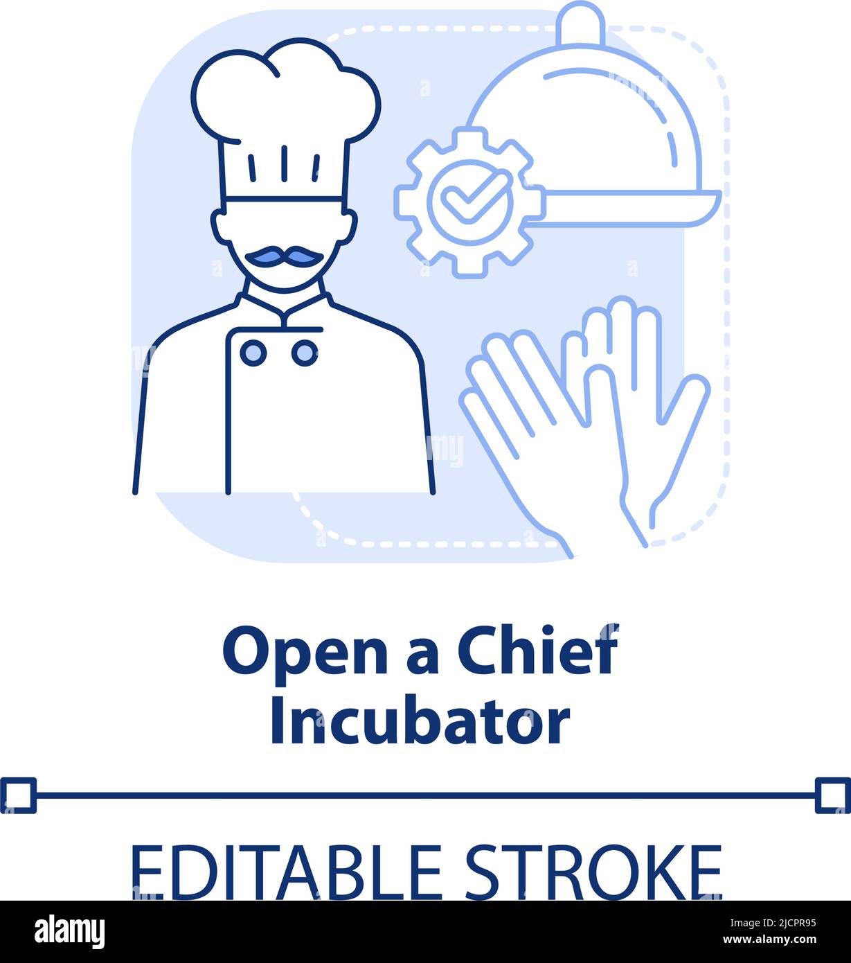 Open chief incubator light blue concept icon Stock Vector Image & Art ...