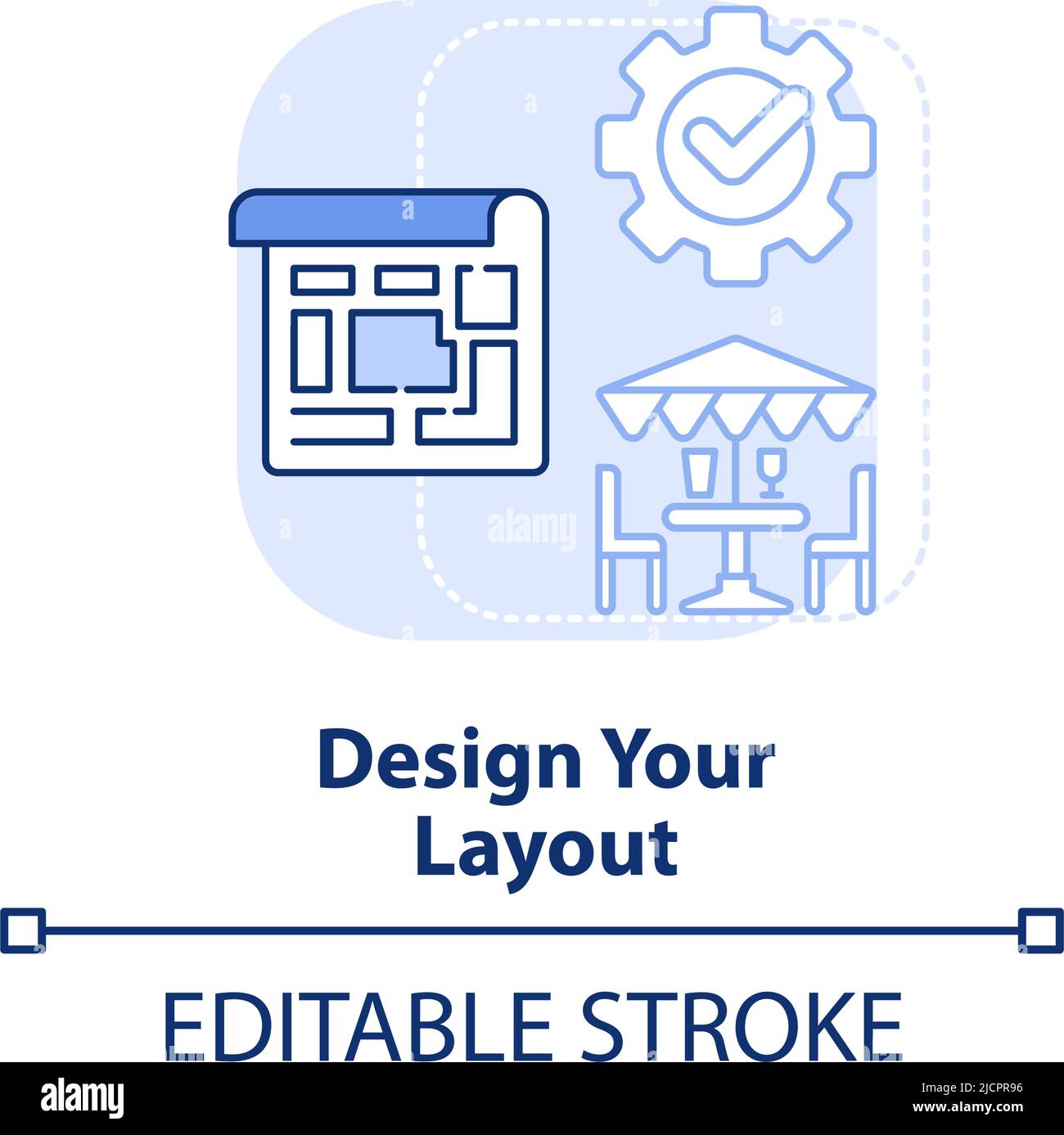 Design layout light blue concept icon Stock Vector Image & Art - Alamy