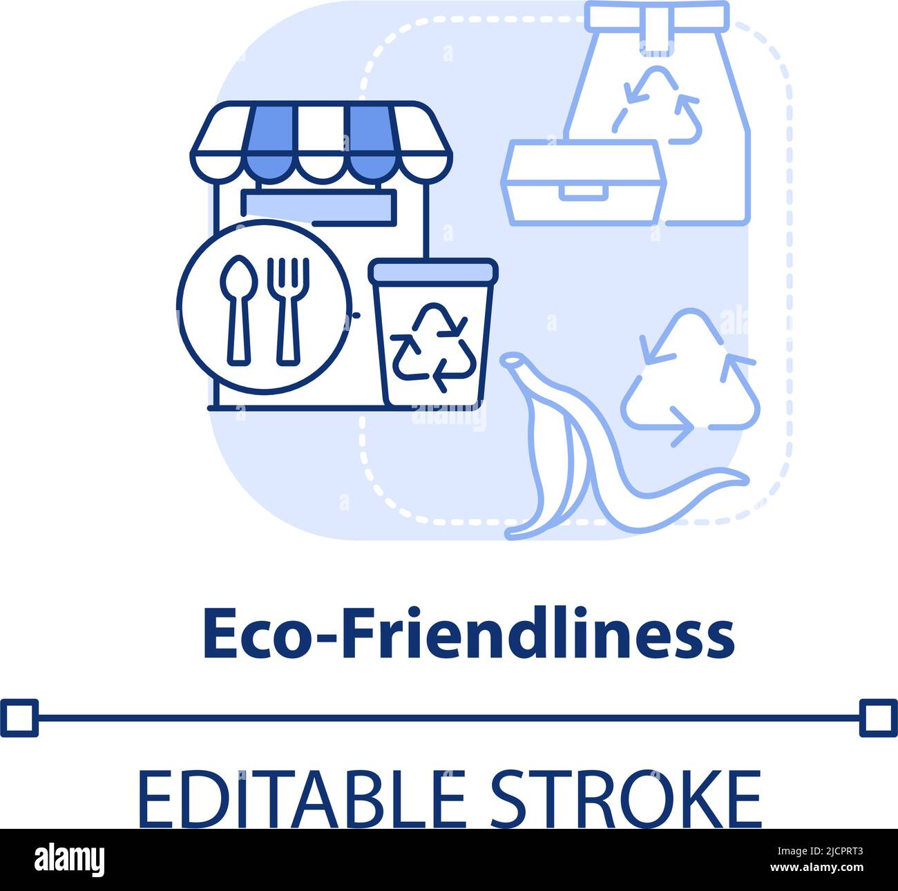 Eco-friendliness light blue concept icon Stock Vector Image & Art - Alamy