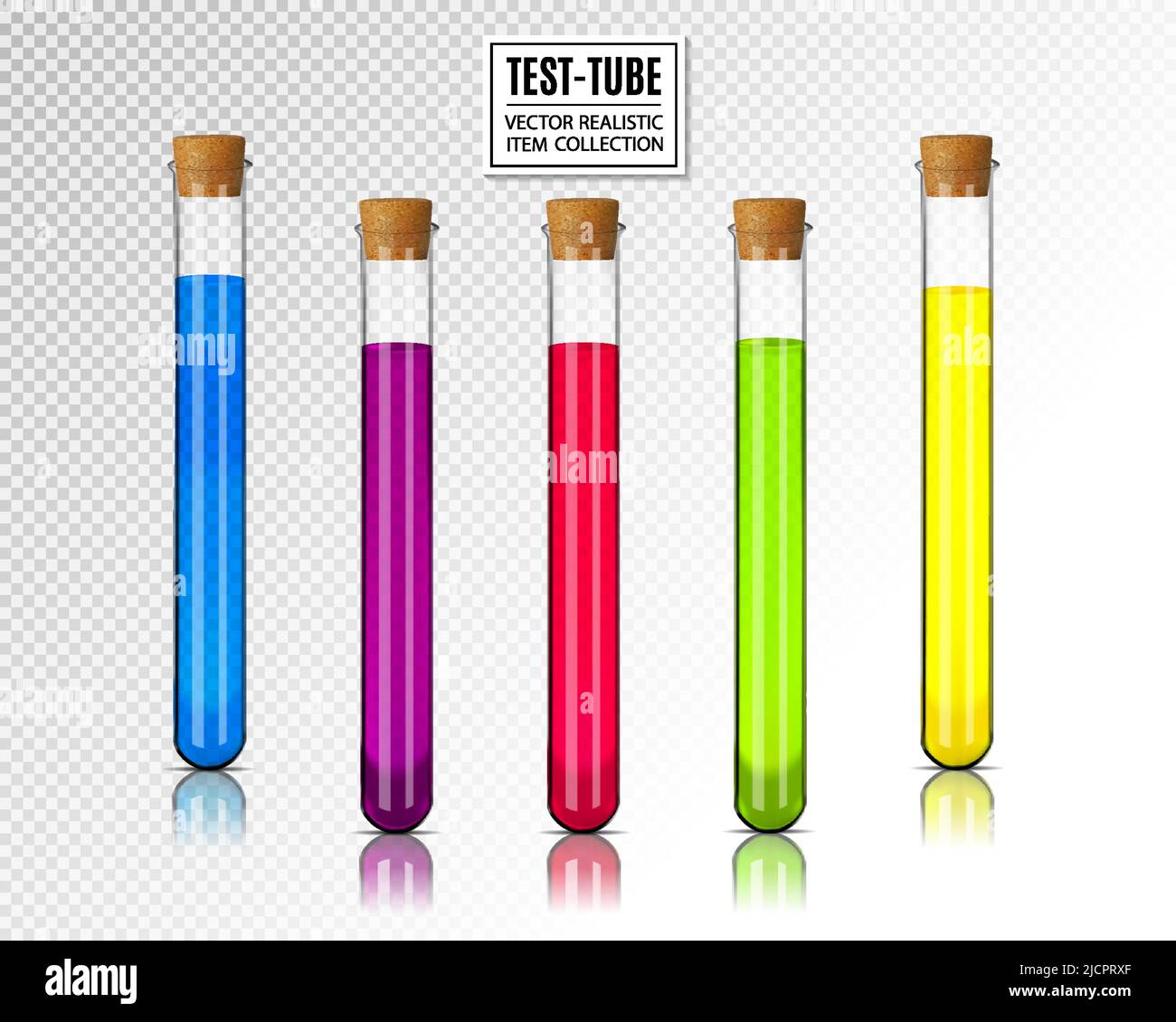 Colorful Test Tubes. Vector set Stock Vector Image & Art - Alamy
