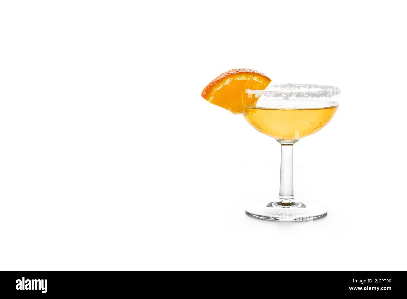 Sidecar cocktail with a sugar rim isolated on white background Stock ...