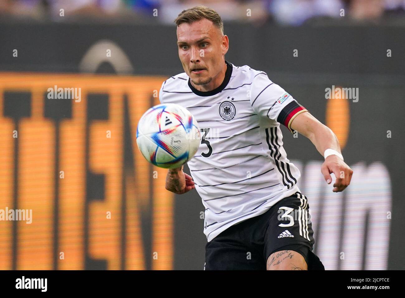 MÖNCHENGLADBACH, GERMANY - JUNE 14: David Raum of Germany during the ...