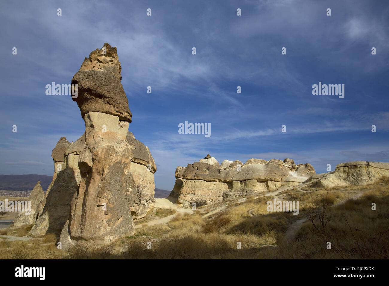 Turkey, Cappadocia, Pasabag, natural landscape Heritage of the UNESCO ...