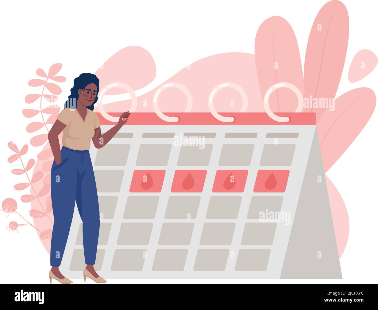 Regular menstrual cycle Stock Vector Images - Alamy