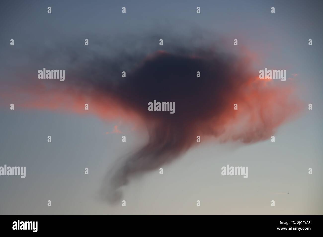 Red cirrus cloud during sunset Stock Photo - Alamy