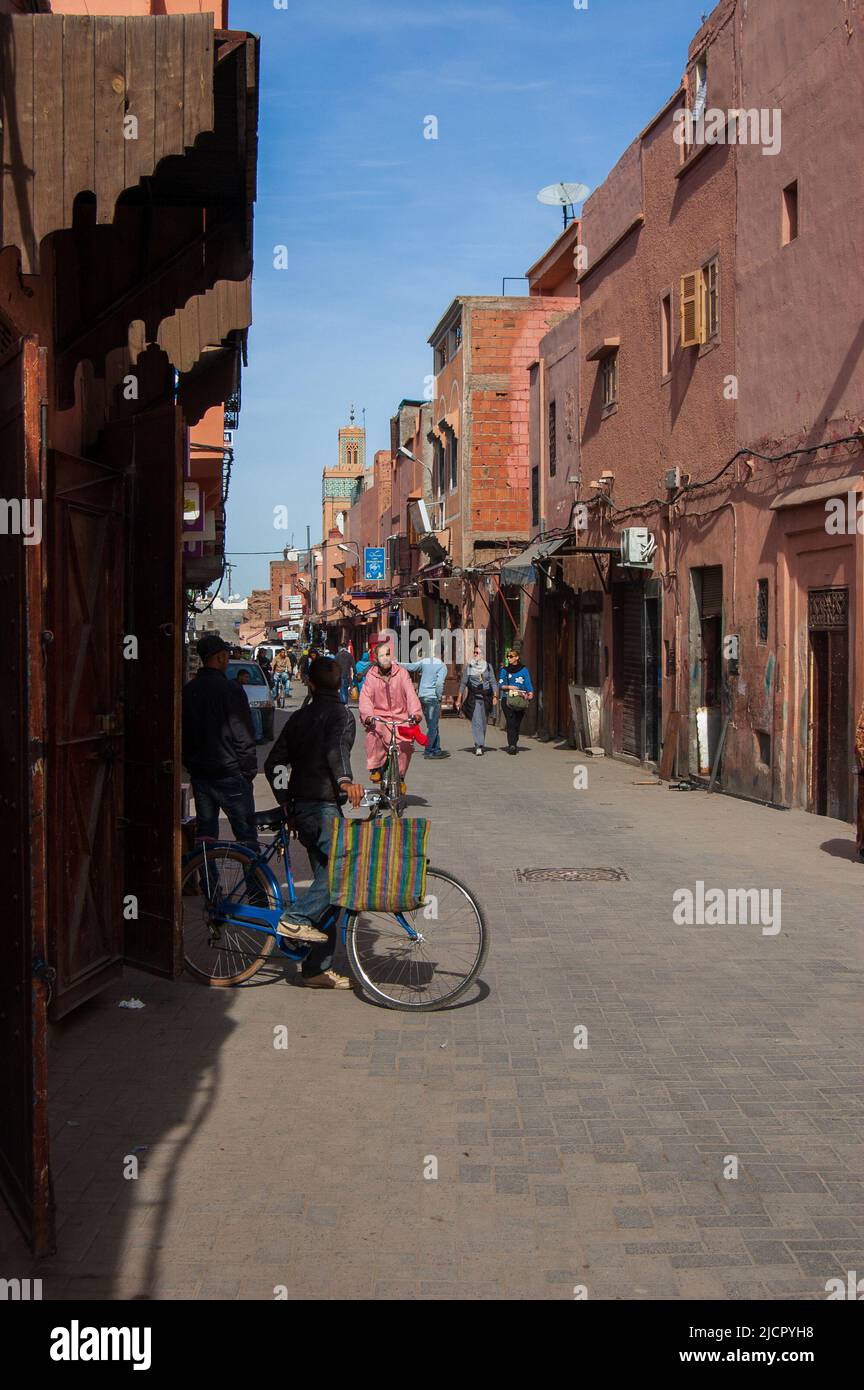Streets of Marrakesh, Morocco Stock Photo - Alamy