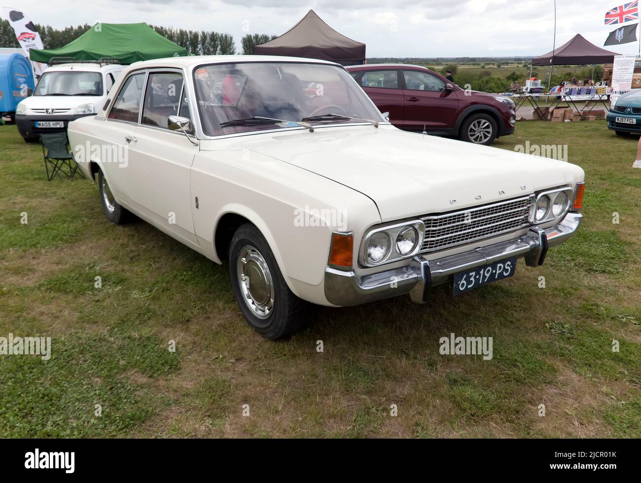 Three quarters front view of a White, Ford P7, on display at the Deal ...