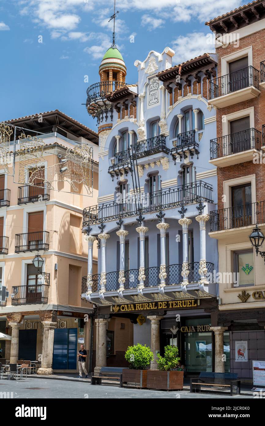 Plaza del Torico, Teruel, Aragon, Spain Stock Photo - Alamy