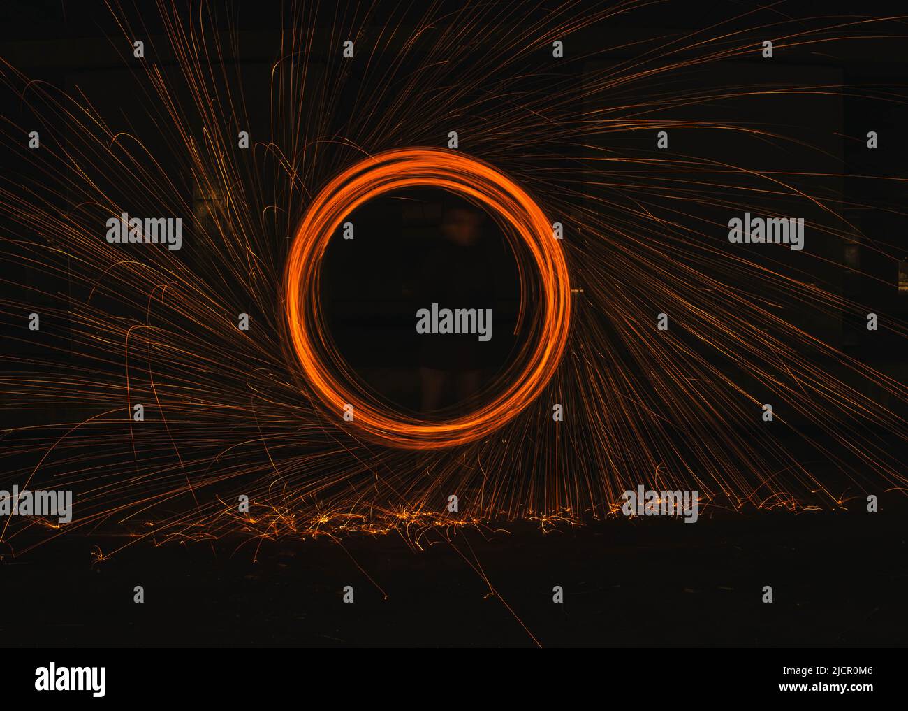 Low shutter steel wool light Stock Photo - Alamy