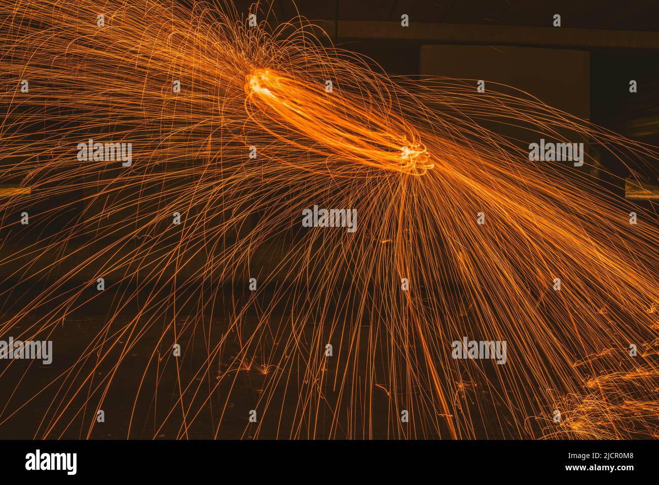 Low shutter steel wool light Stock Photo - Alamy