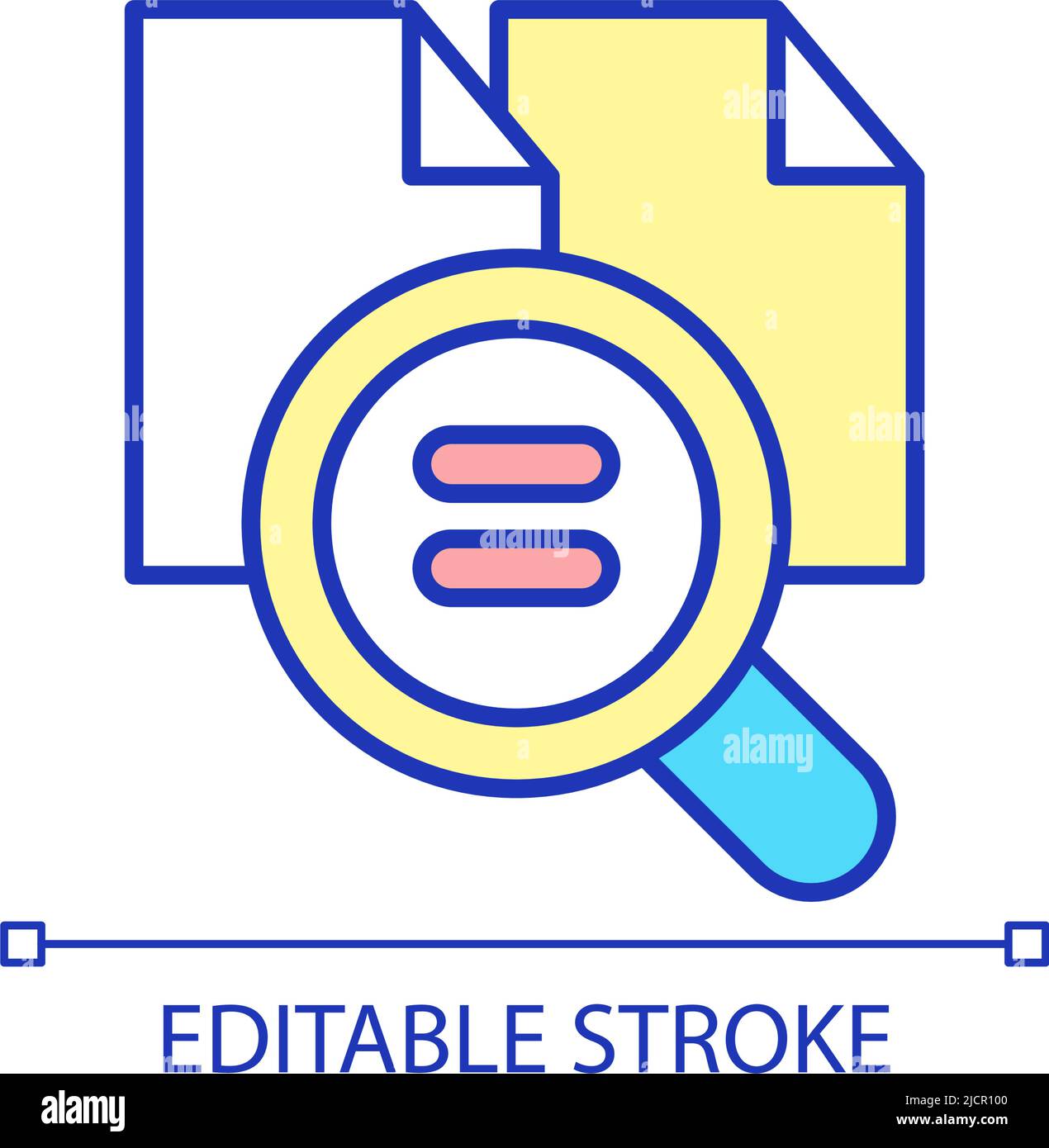 Equal files RGB color icon Stock Vector Image & Art - Alamy