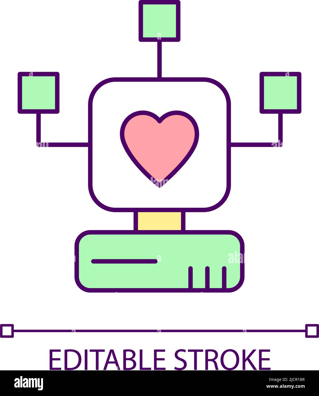 Doctor digital information cartoon hi-res stock photography and images ...