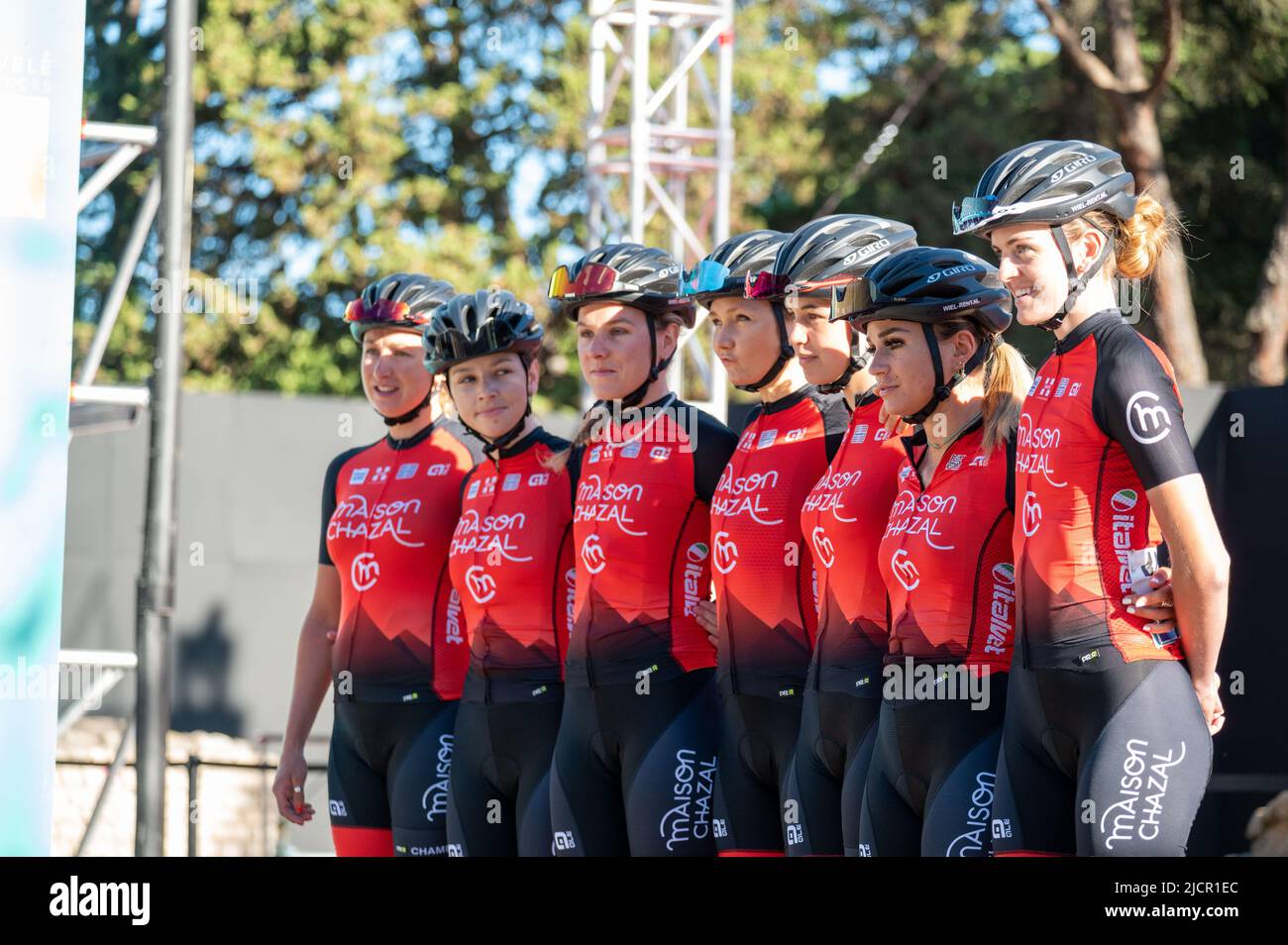 Team Chambéry Cyclisme Compétition during the Women's Mont Ventoux ...