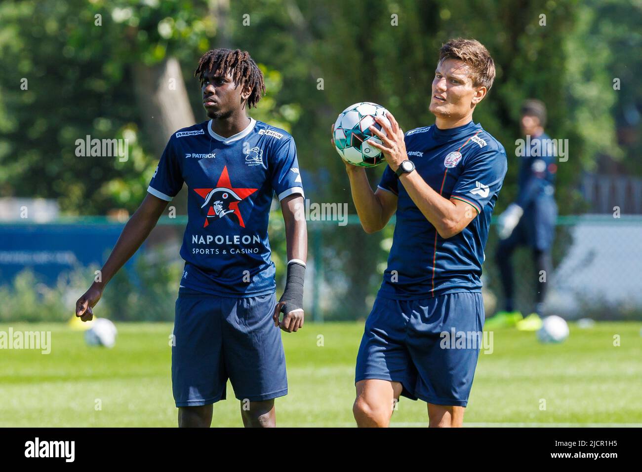 Waregem, Belgium. 15th June, 2022. Essevee's Jelle Vossen pictured ...