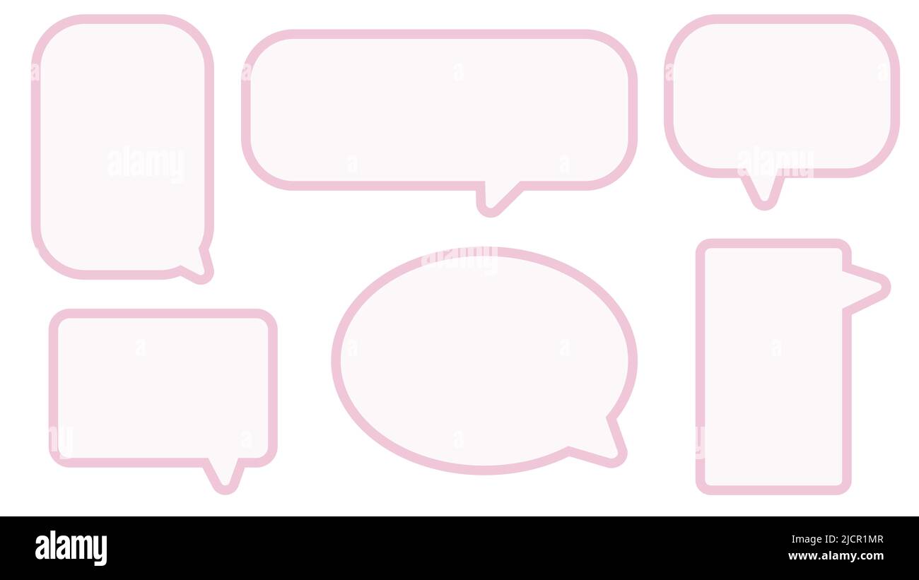 Pink Speech Bubble