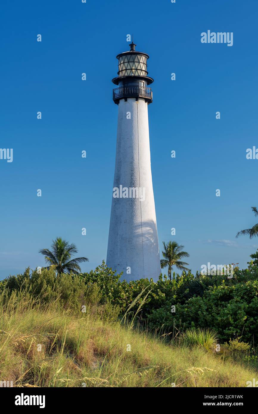 Cape Florida Lighthouse, Key Biscayne, Miami, Florida, USA Stock Photo ...