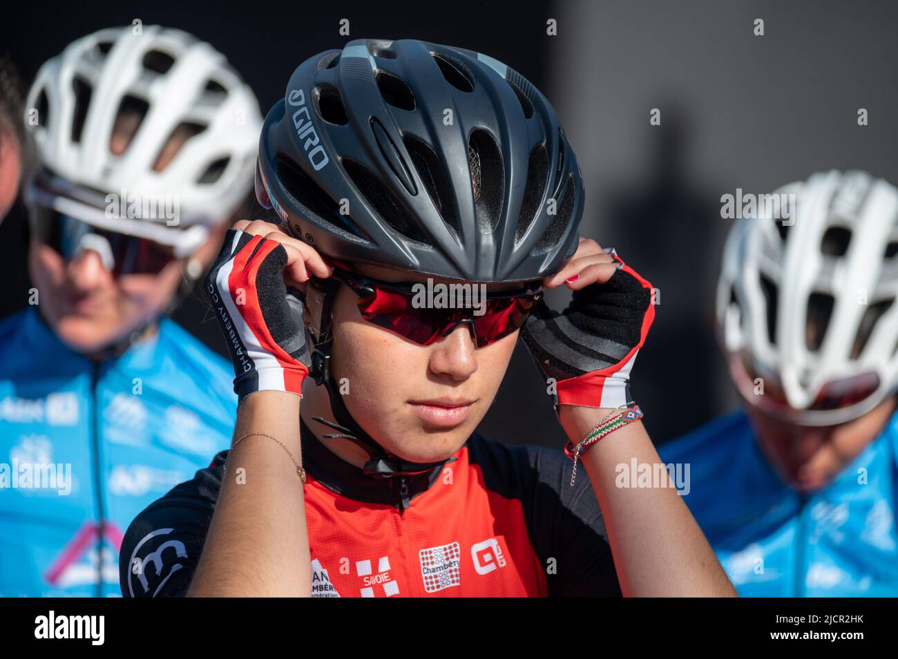 CHELLOUG Manon from the Chambéry Cyclisme Compétition Team during the ...