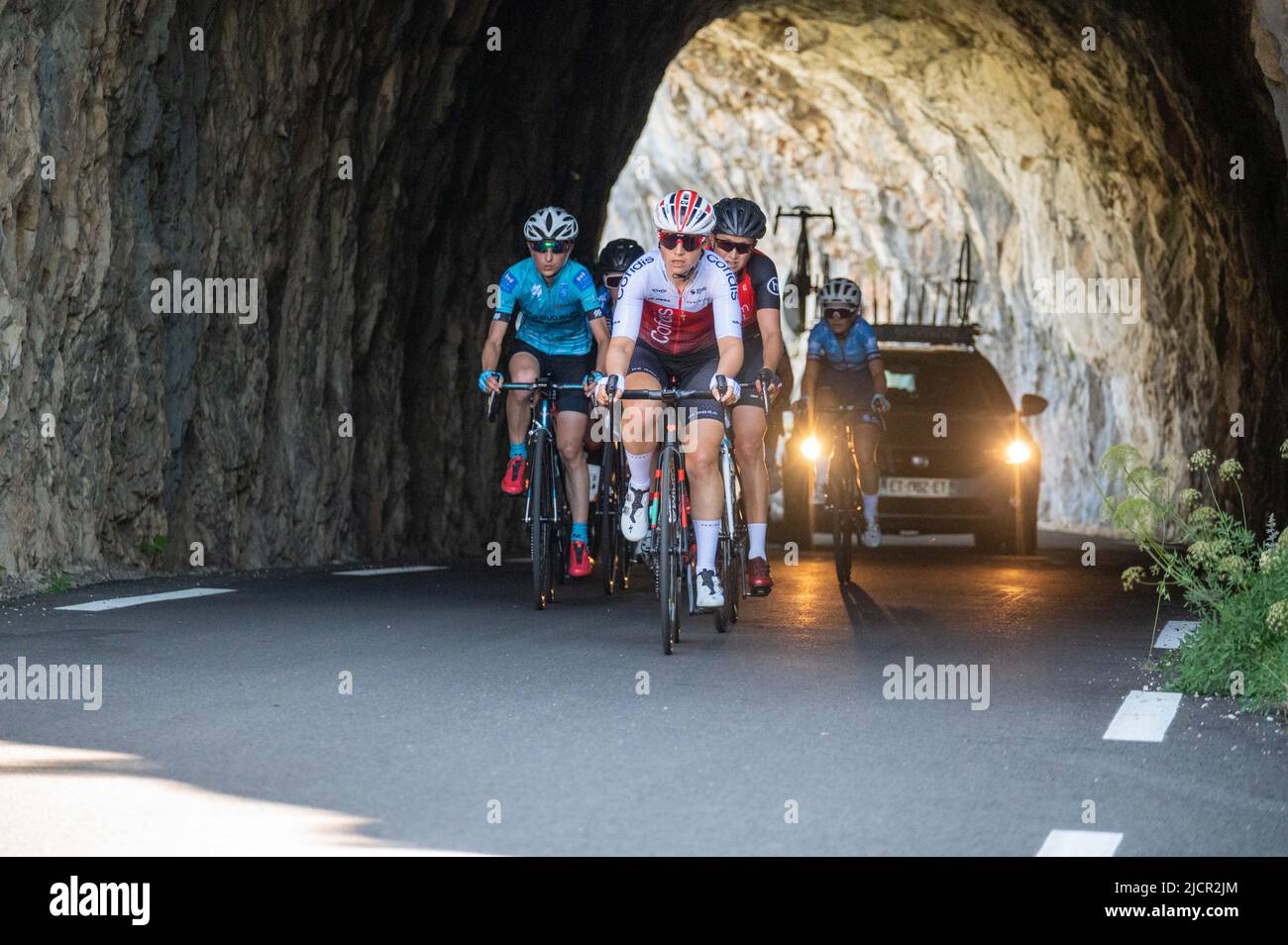 Group during the Women's Mont Ventoux Challenge 2022, UCI Europe Tour ...