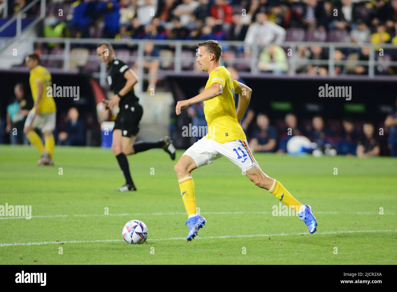 Nicusor Bancu during UEFA Nations League game between Romania and ...