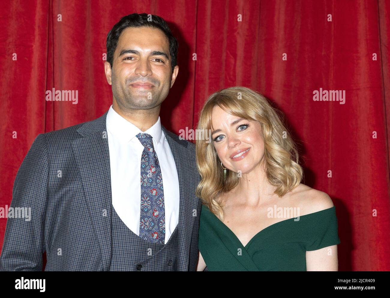 LONDON, UK. 11th June 2022. Charlie De Melo and Georgia Taylor arriving ...