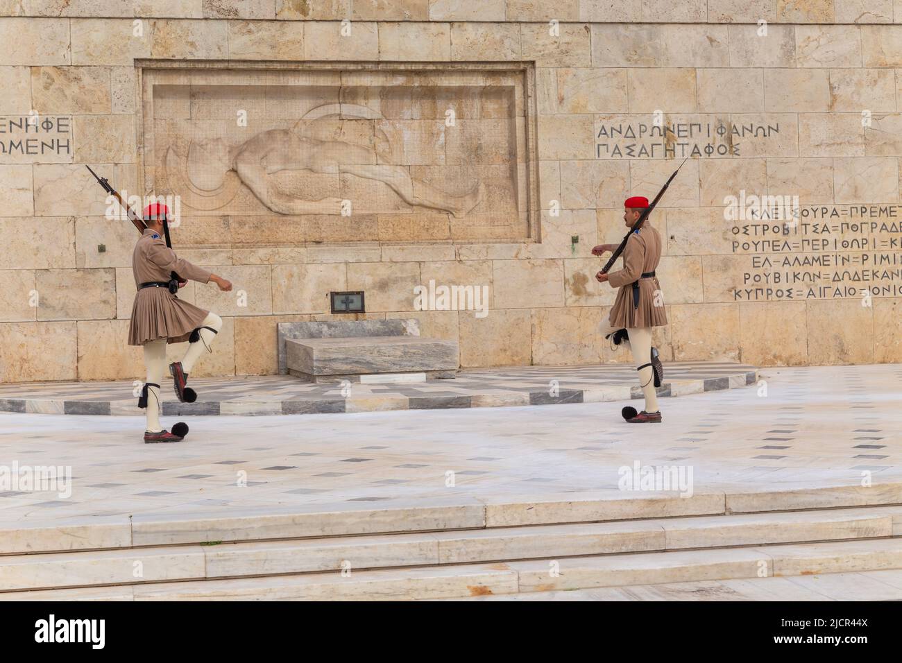 ATHENS, GREECE - MAY 06 2022: Presidential ceremonial guards - Evzones ...