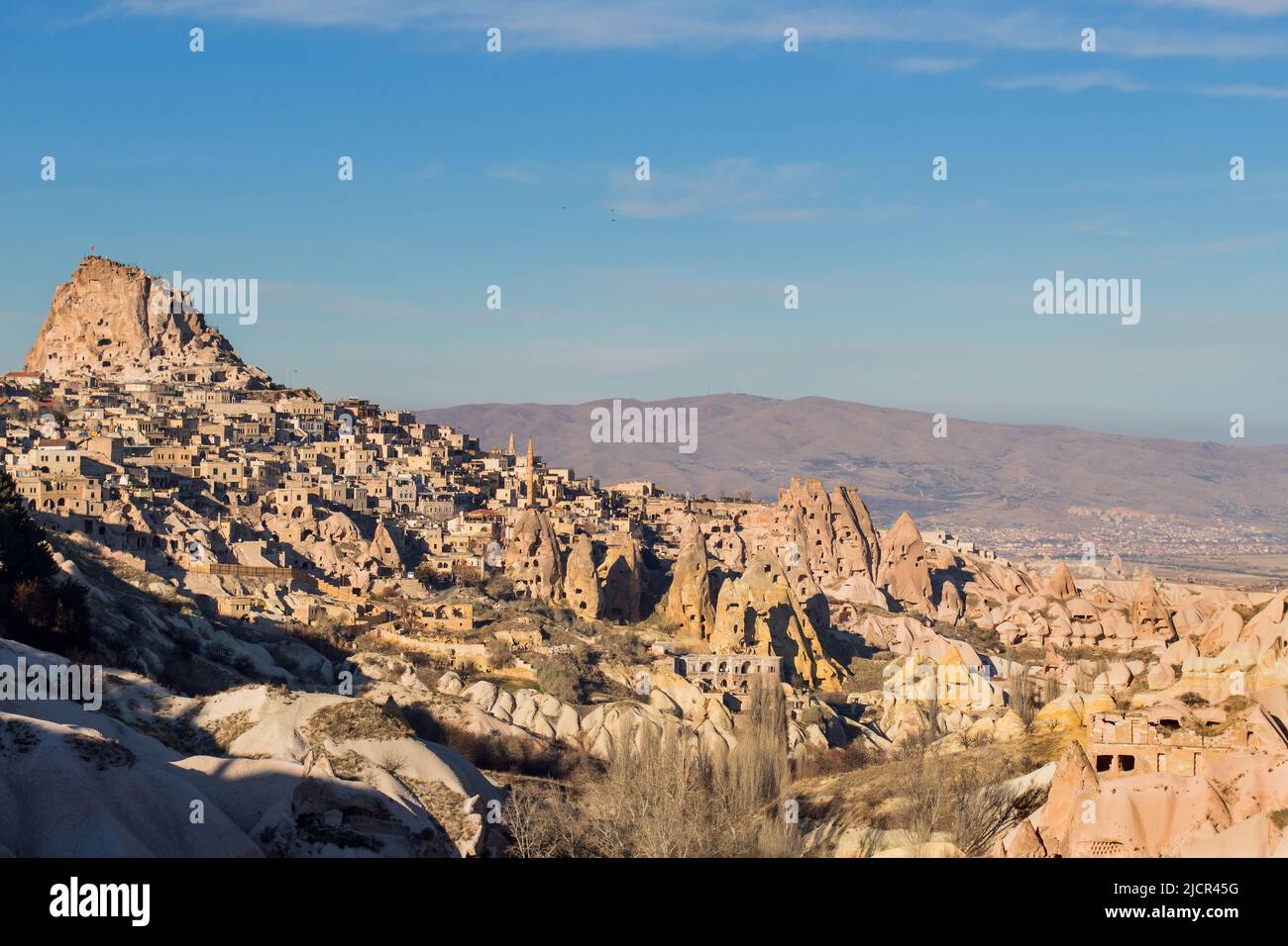 Amazing rocks in Zelve by night. Cappadocia Earth Pyramids. Goreme ...