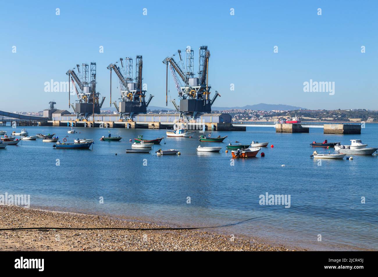 Trafaria grain terminal hi-res stock photography and images - Alamy