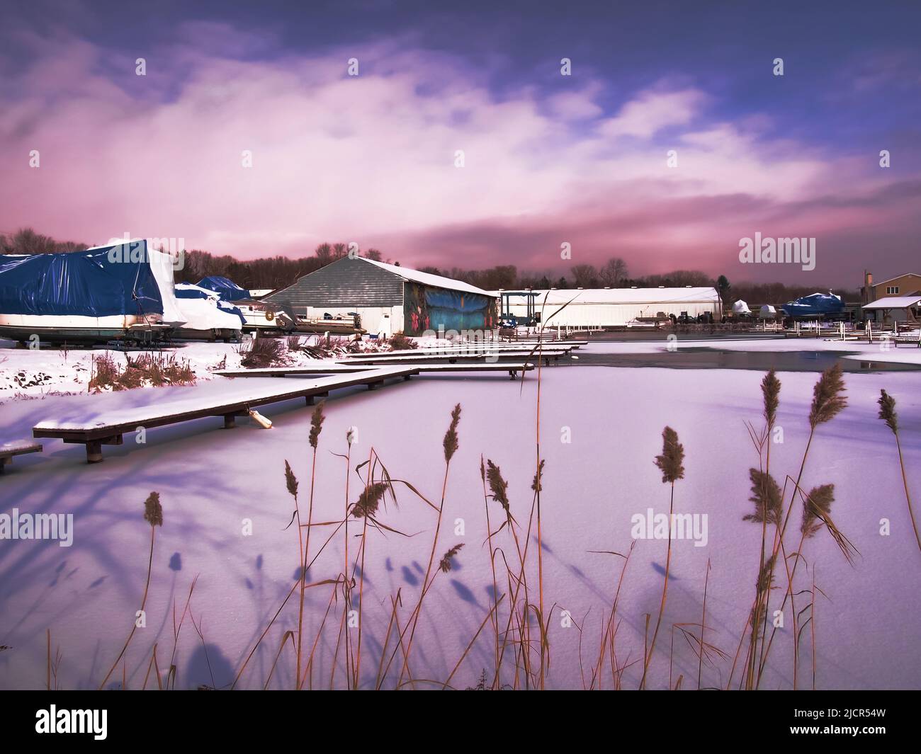 Marina on the Seneca River, an outlet of Onondaga Lake in Liverpool ...