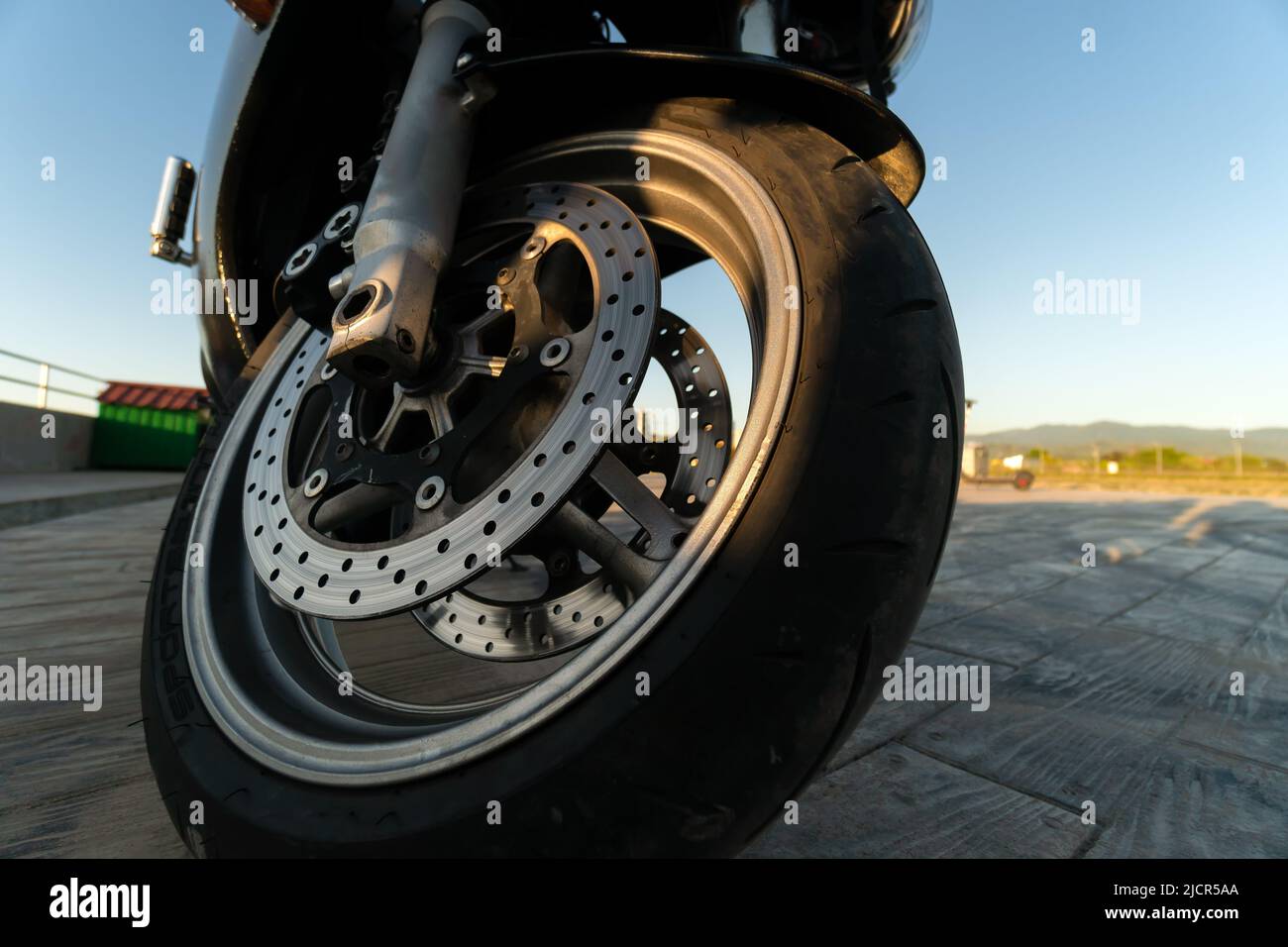 Close up motorcycle sun rays hi-res stock photography and images - Alamy