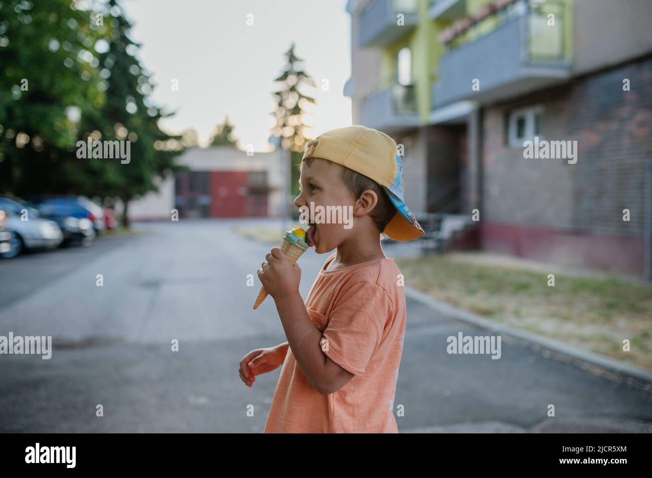 Boy cream ice hi-res stock photography and images - Alamy