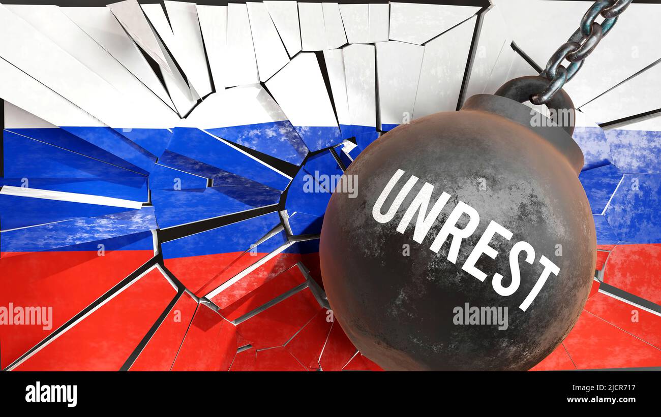 Unrest and Russia, destroying economy and ruining the nation. Unrest ...
