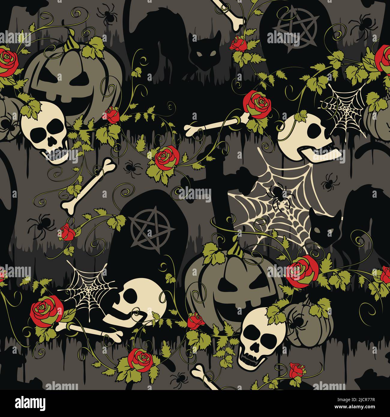 Gothic black rose in Stock Vector Images - Alamy