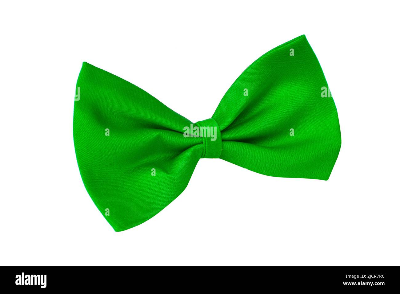 Green bow tie clothing accessory isolated on the white background Stock ...