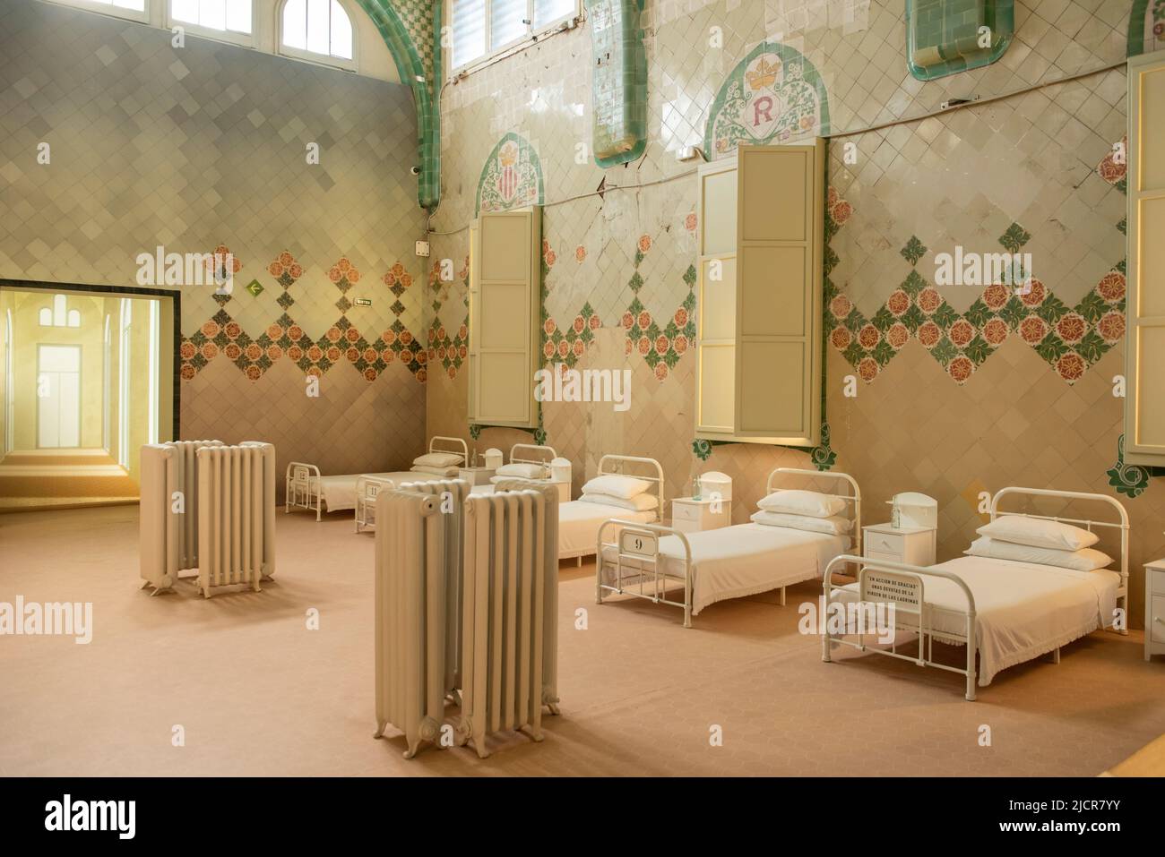 Interior of Hospital de Sant Pau in Barcelona, Spain Stock Photo - Alamy
