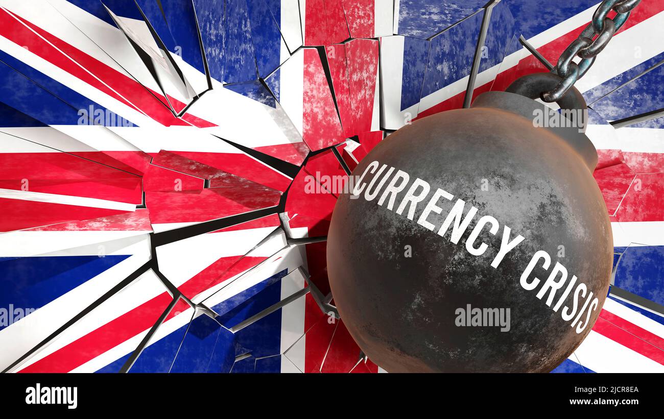 UK England and Currency crisis that destroys the country and wrecks the ...