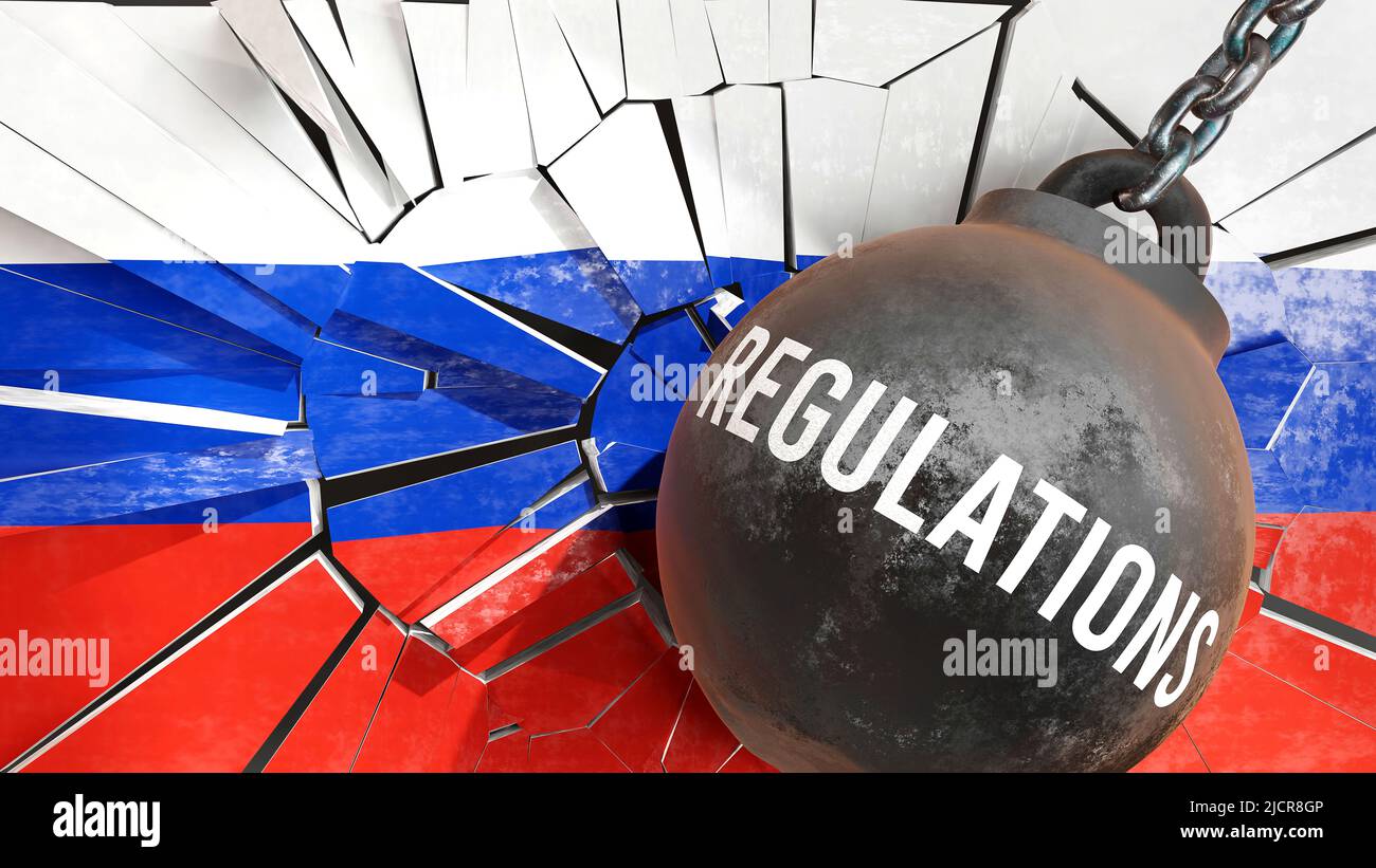 Russia and Regulations that destroys the country and wrecks the economy ...