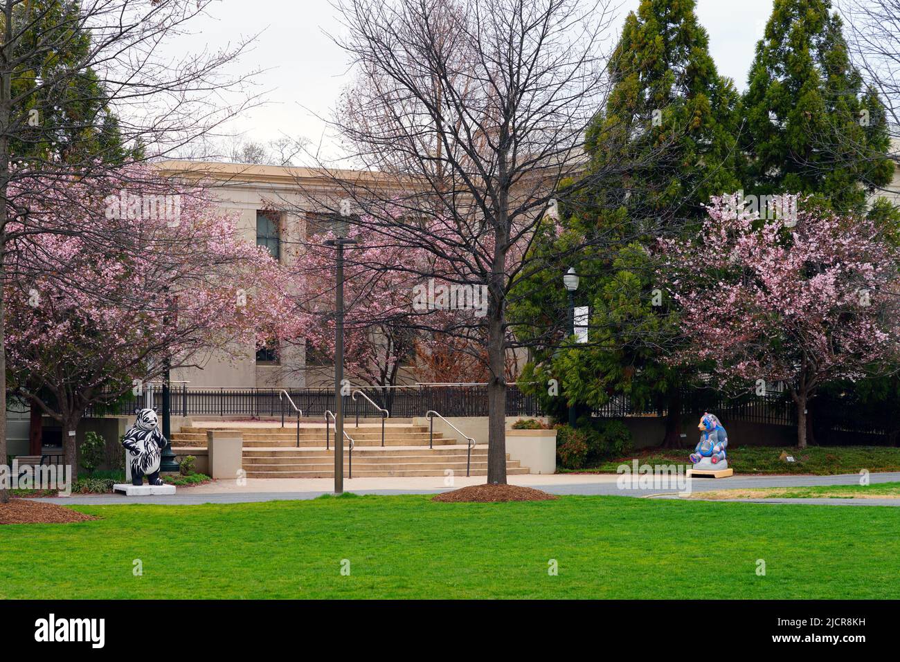 WASHINGTON, DC -26 MAR 2022- View of the college campus of the American ...