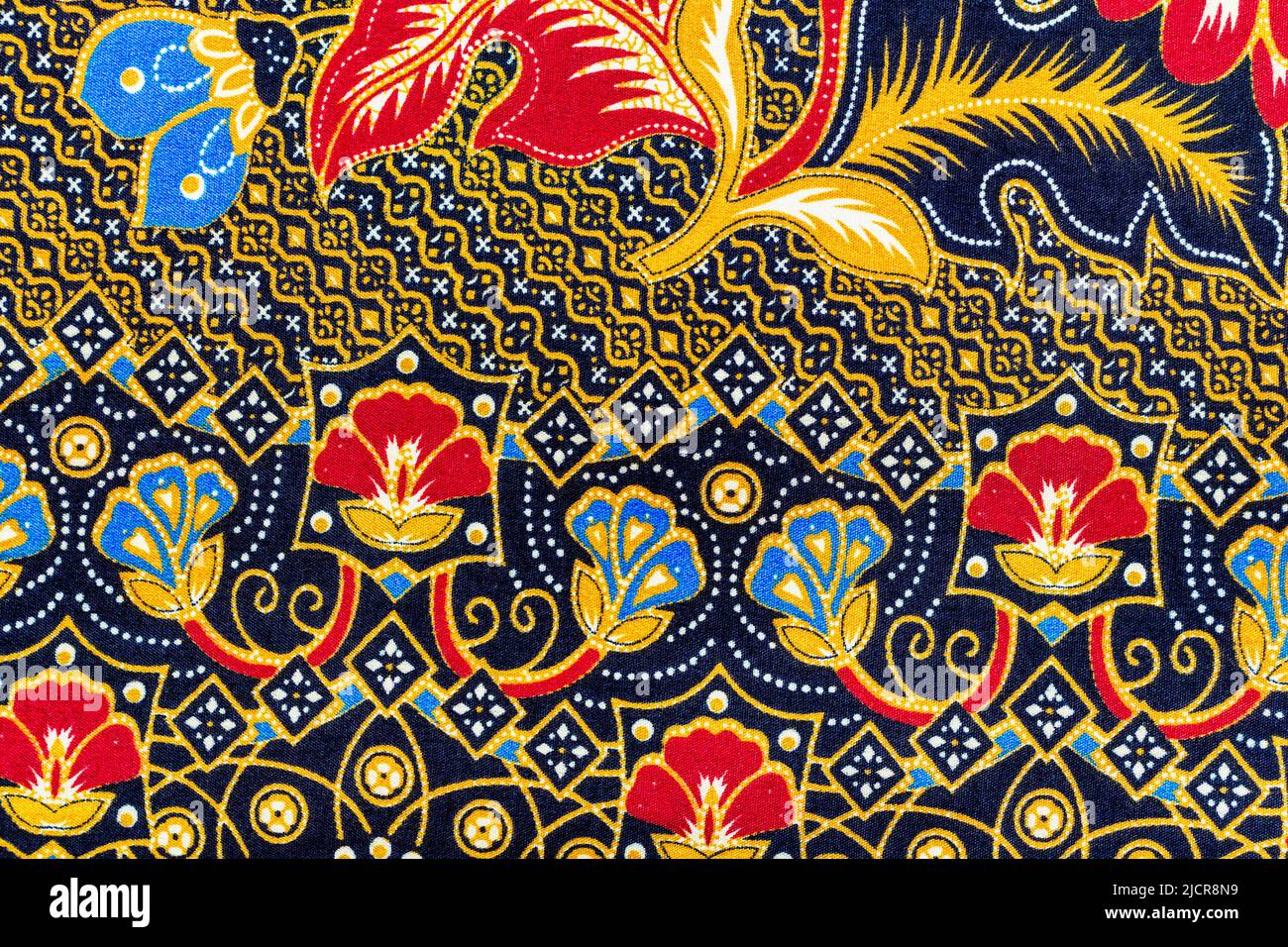 The Batik sarong pattern background in Thailand, traditional batik ...