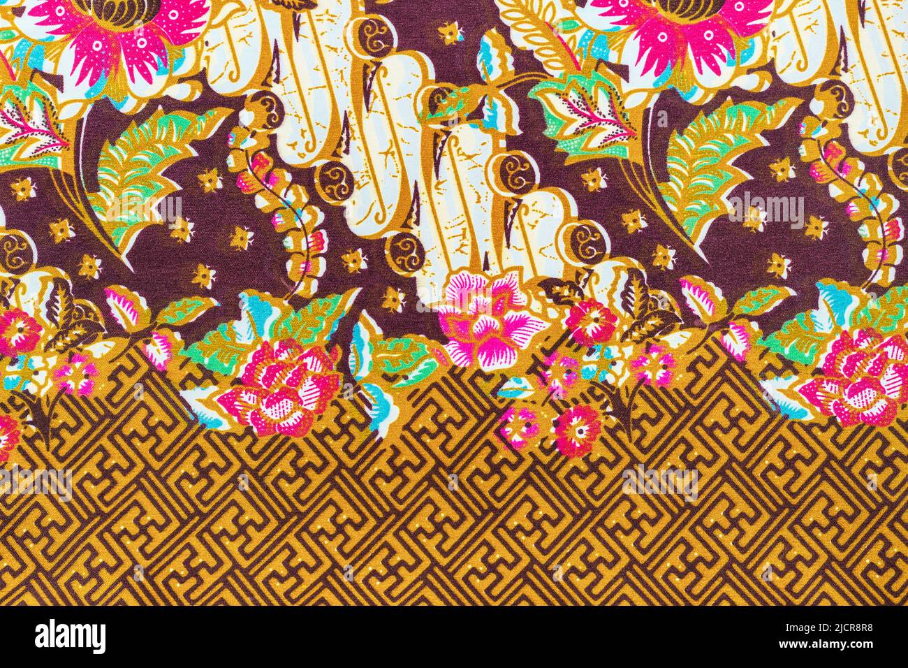 The Batik sarong pattern background in Thailand, traditional batik ...