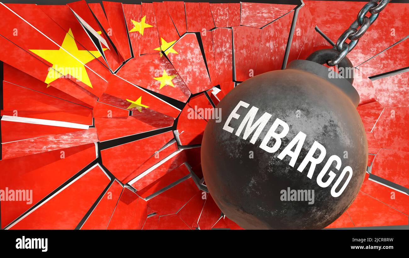 Embargo and China, destroying economy and ruining the nation. Embargo ...