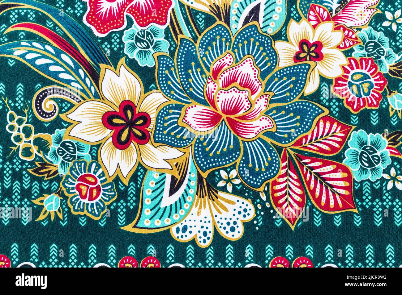 The Batik sarong pattern background in Thailand, traditional batik ...