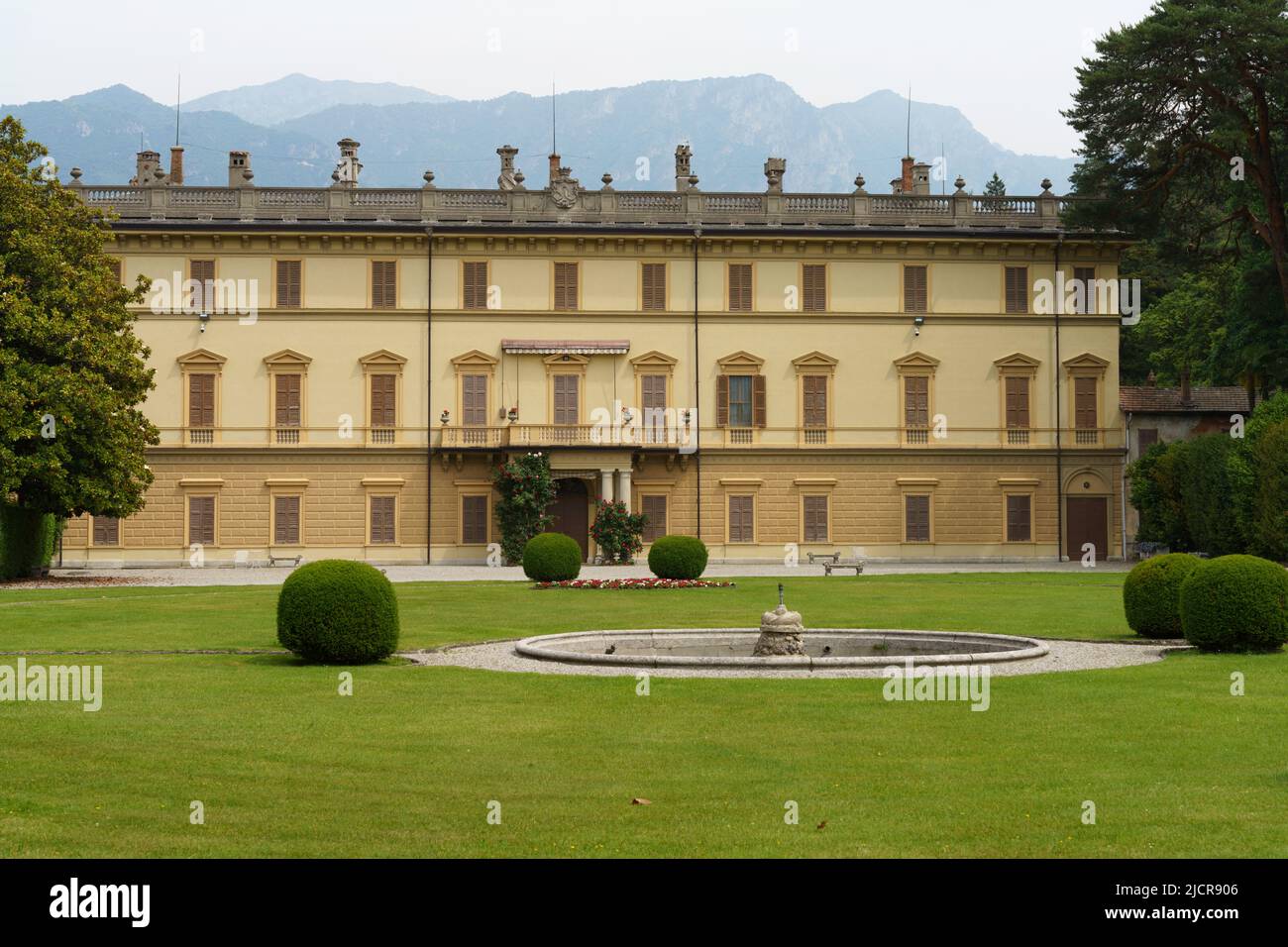 Exterior of Villa Giulia, historic building at Bellagio, Como province ...
