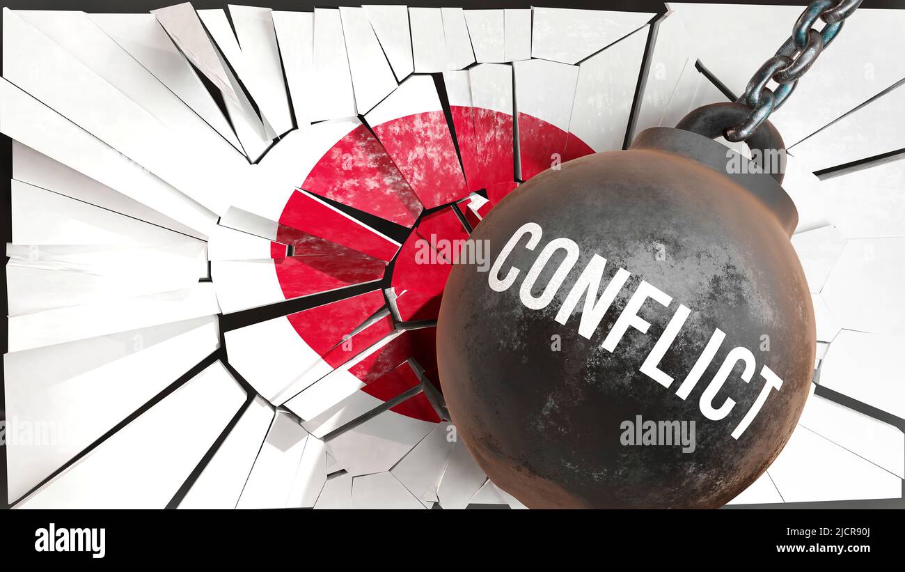 Conflict and Japan, destroying economy and ruining the nation. Conflict ...