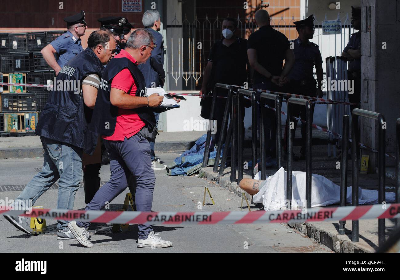 Naples, Italy. 15th June, 2022. Naples murder of the Camorra in the ...