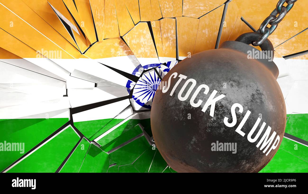 Stock slump and India, destroying economy and ruining the nation. Stock ...