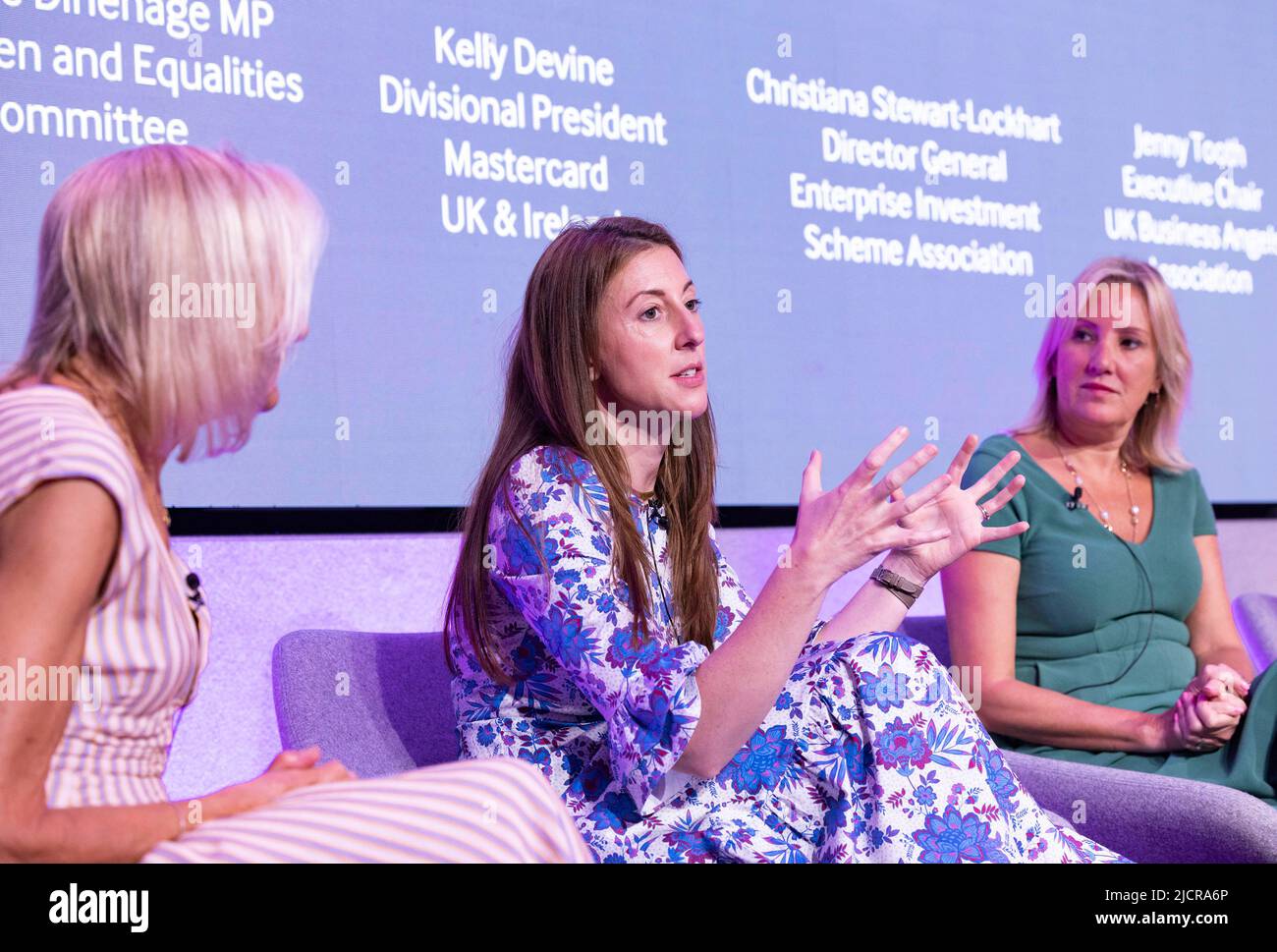 EDITORIAL USE ONLY President at Mastercard UK & Ireland, Kelly Devine ...