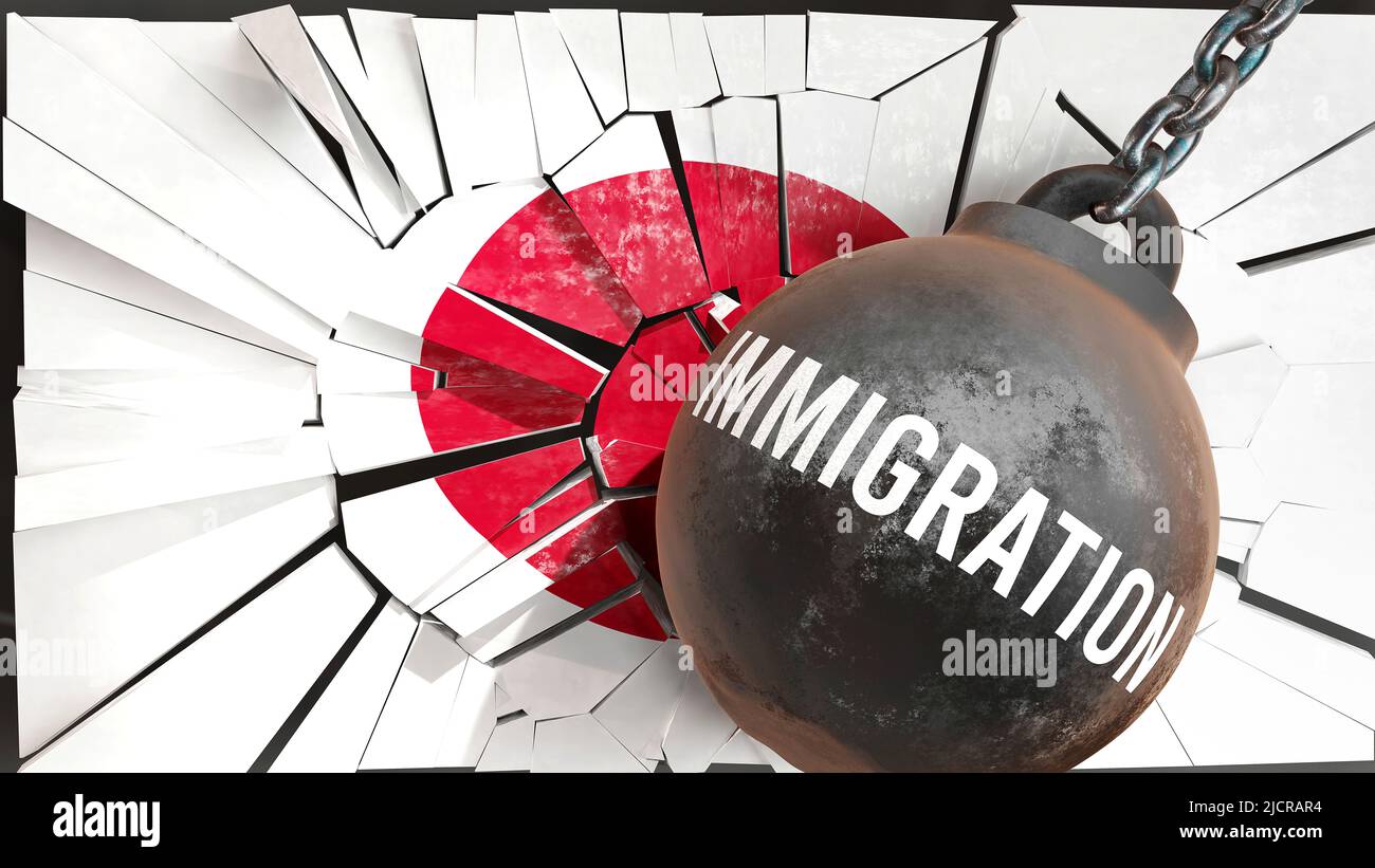 Japan and Immigration that destroys the country and wrecks the economy ...